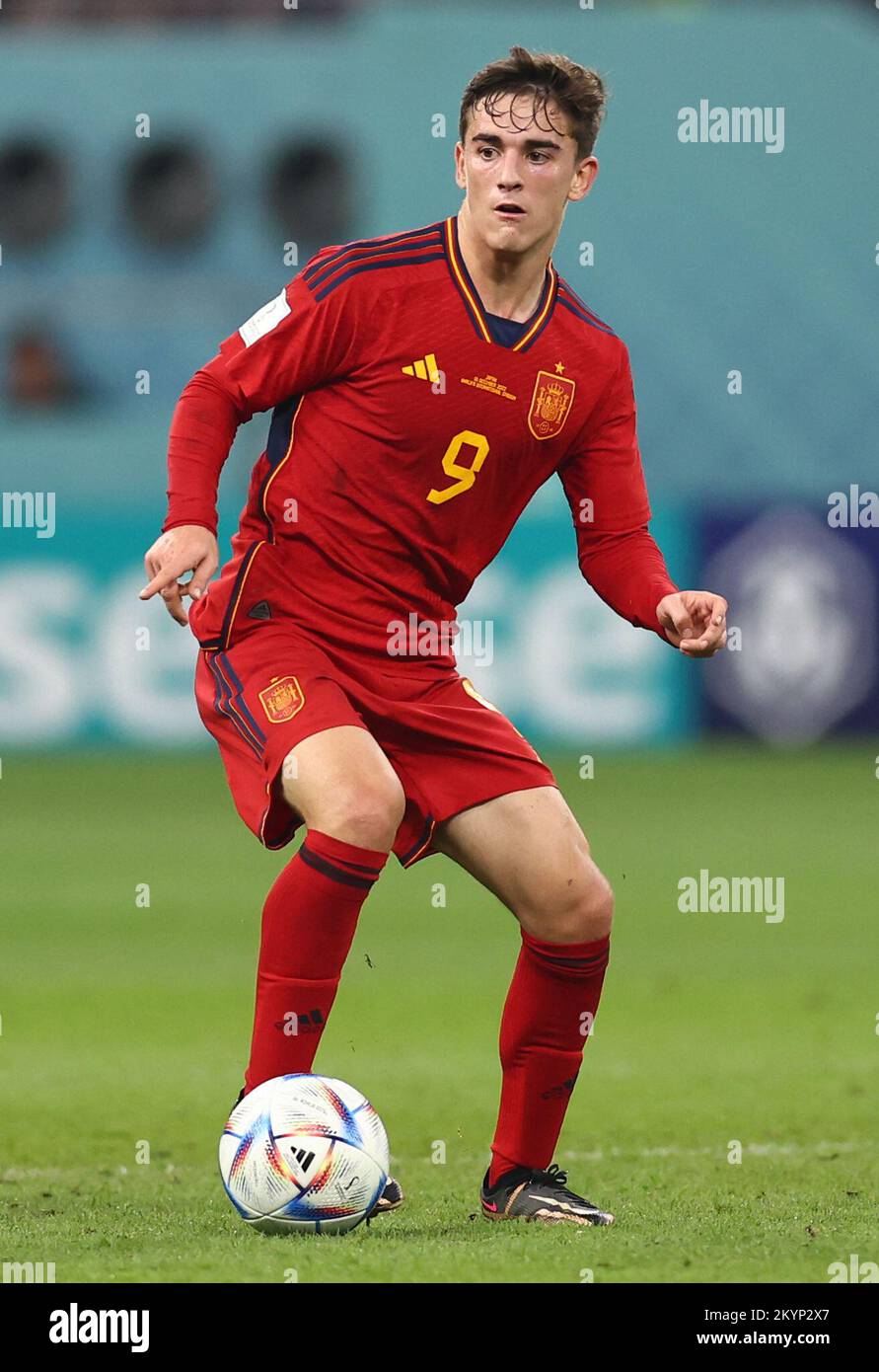Doha, Qatar, 1st December 2022. Gavi of Spain during the FIFA World Cup ...