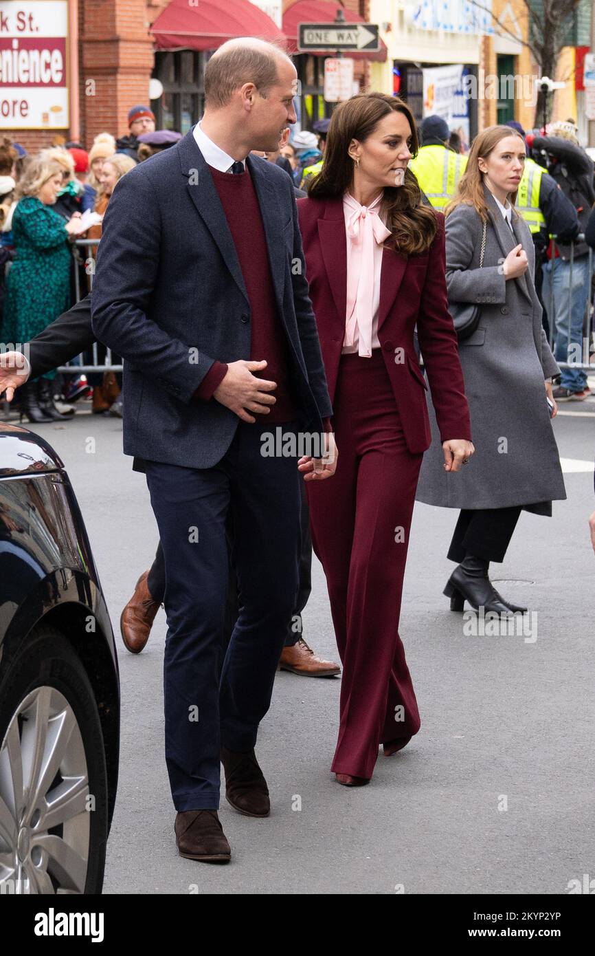 Chelsea, MA, USA. 1st Dec, 2022. Prince William and Princess Kate visit ...