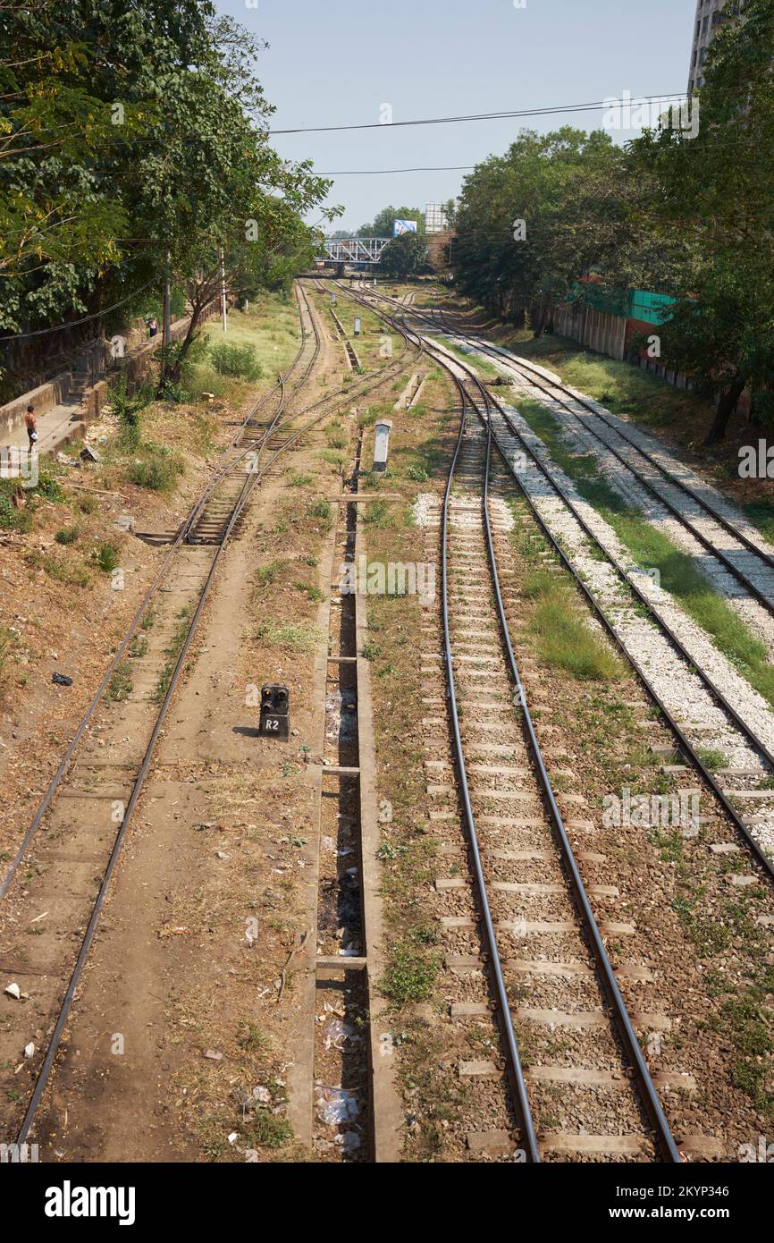 Yangon railways hi-res stock photography and images - Alamy
