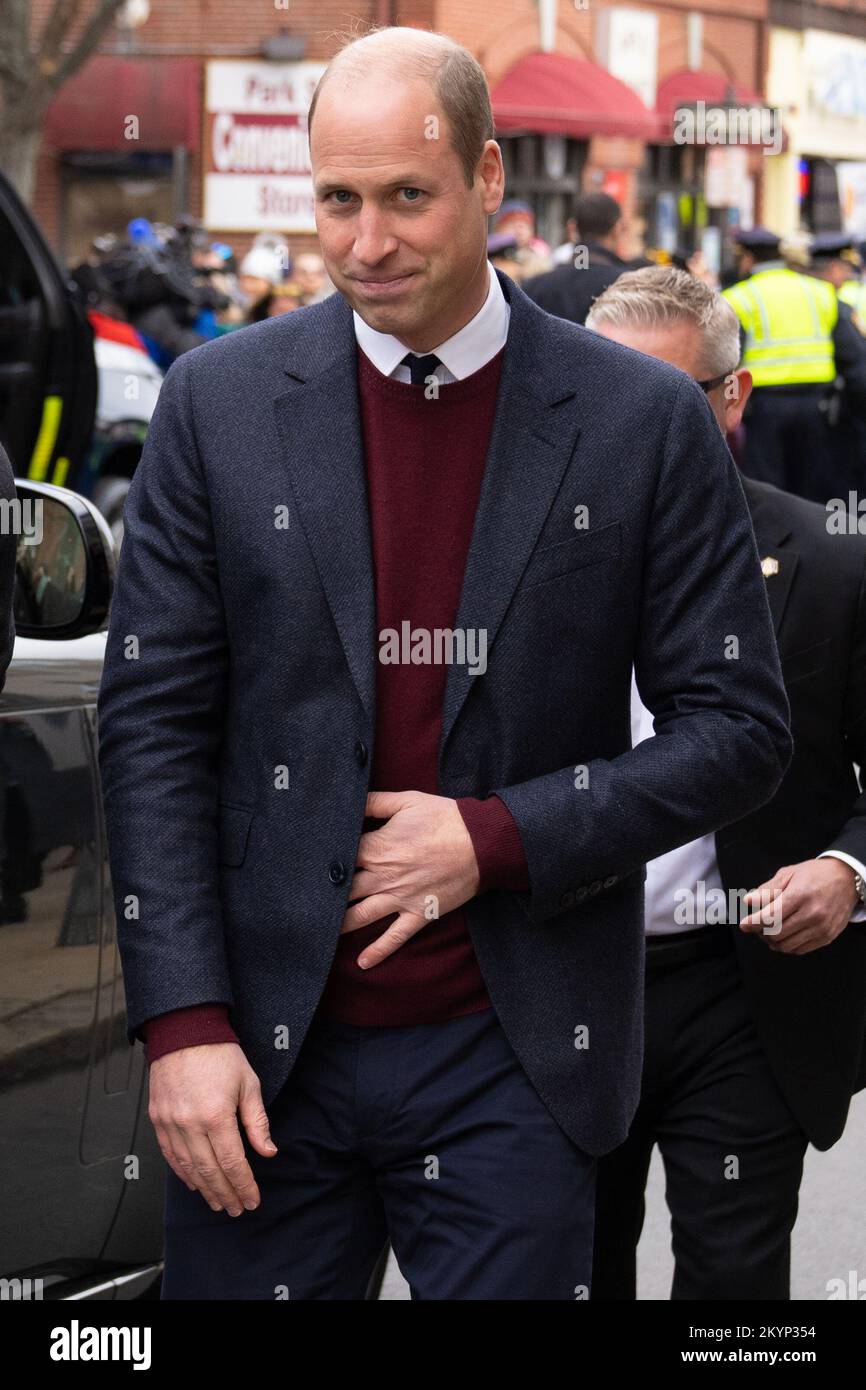 Chelsea, MA, USA. 1st Dec, 2022. Prince William and Princess Kate visit ...