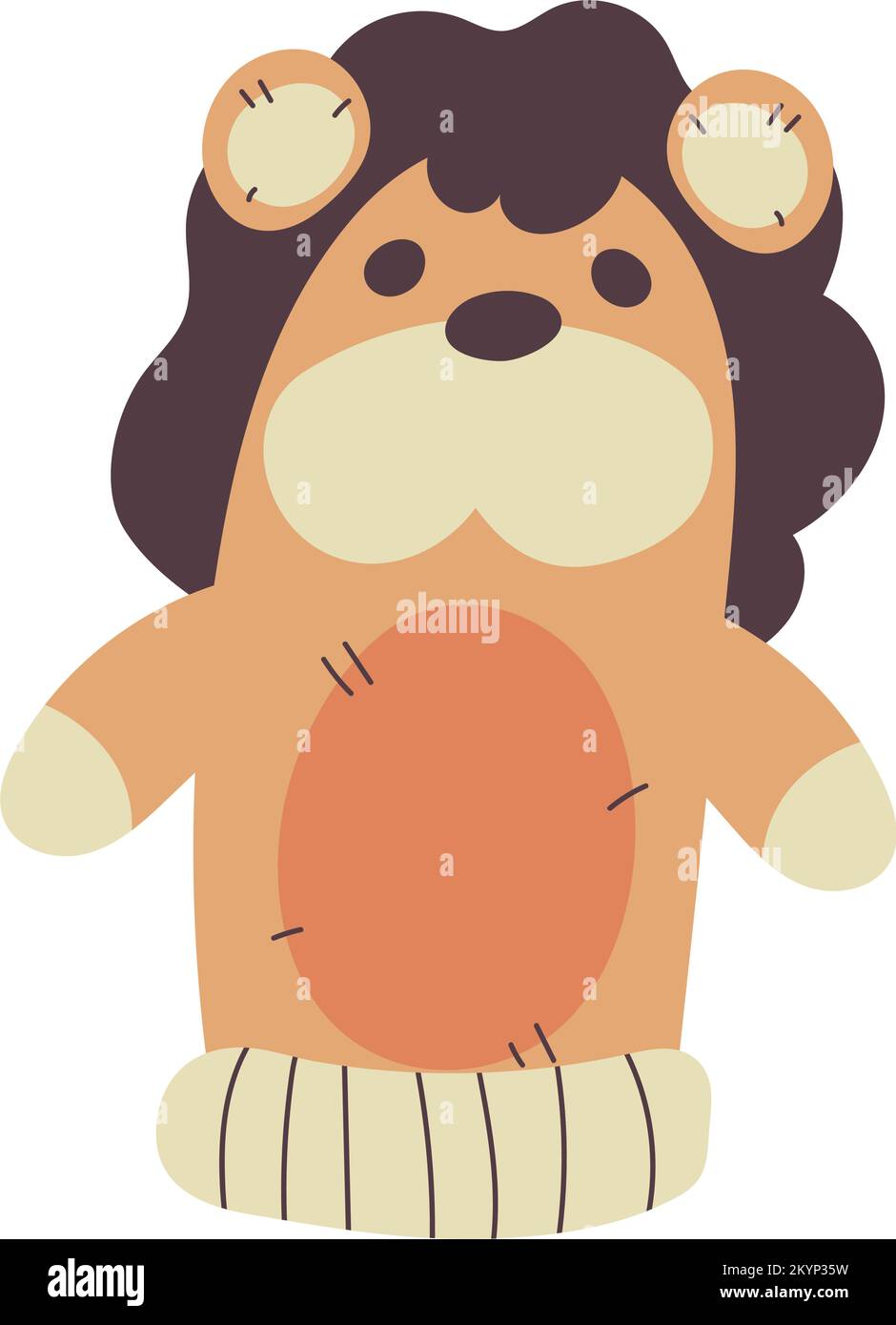 puppet lion toy Stock Vector Image & Art - Alamy