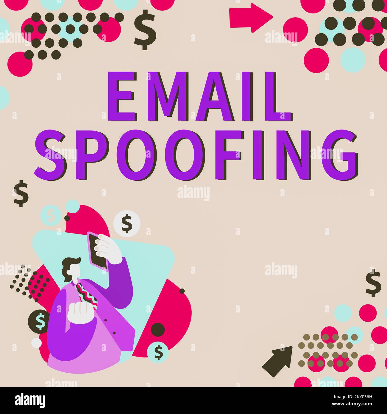 Hand writing sign Email Spoofing. Concept meaning secure the access and ...