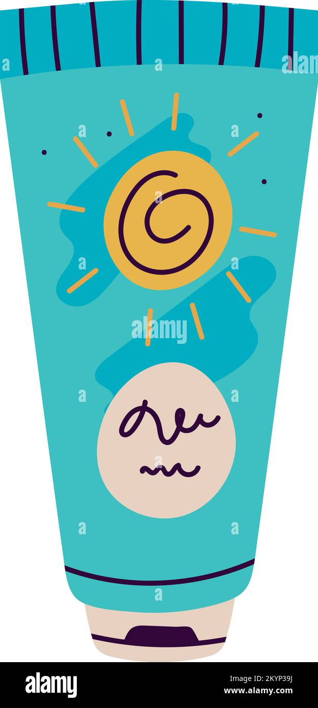 Sunblock face Stock Vector Images - Alamy