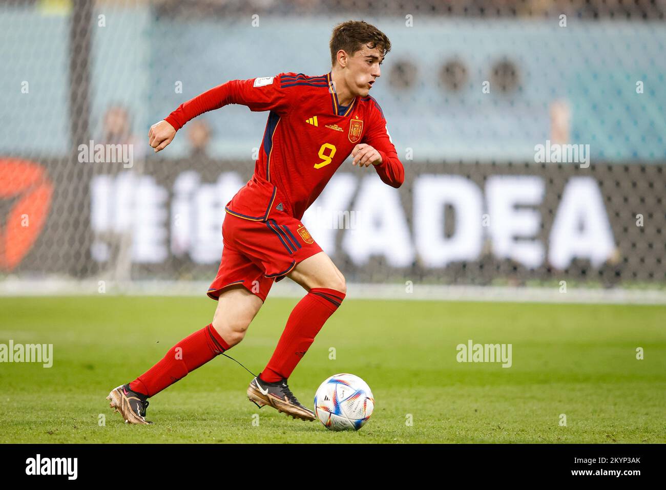 Doha, Catar. 01st Dec, 2022. GAVI of Spain during a match between Japan ...