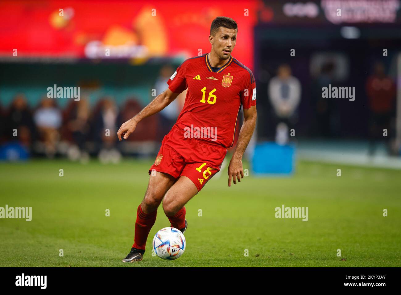 Doha, Catar. 01st Dec, 2022. RODRI of Spain during a match between ...