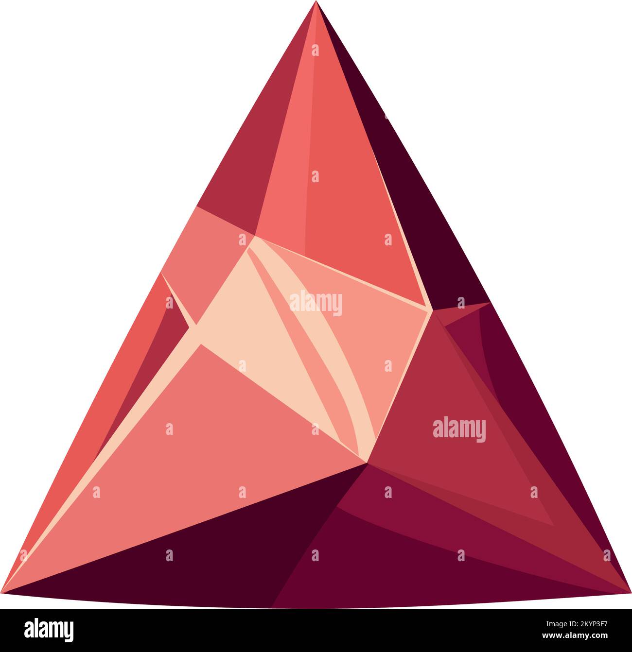 red triangle shaped gem Stock Vector Image & Art - Alamy