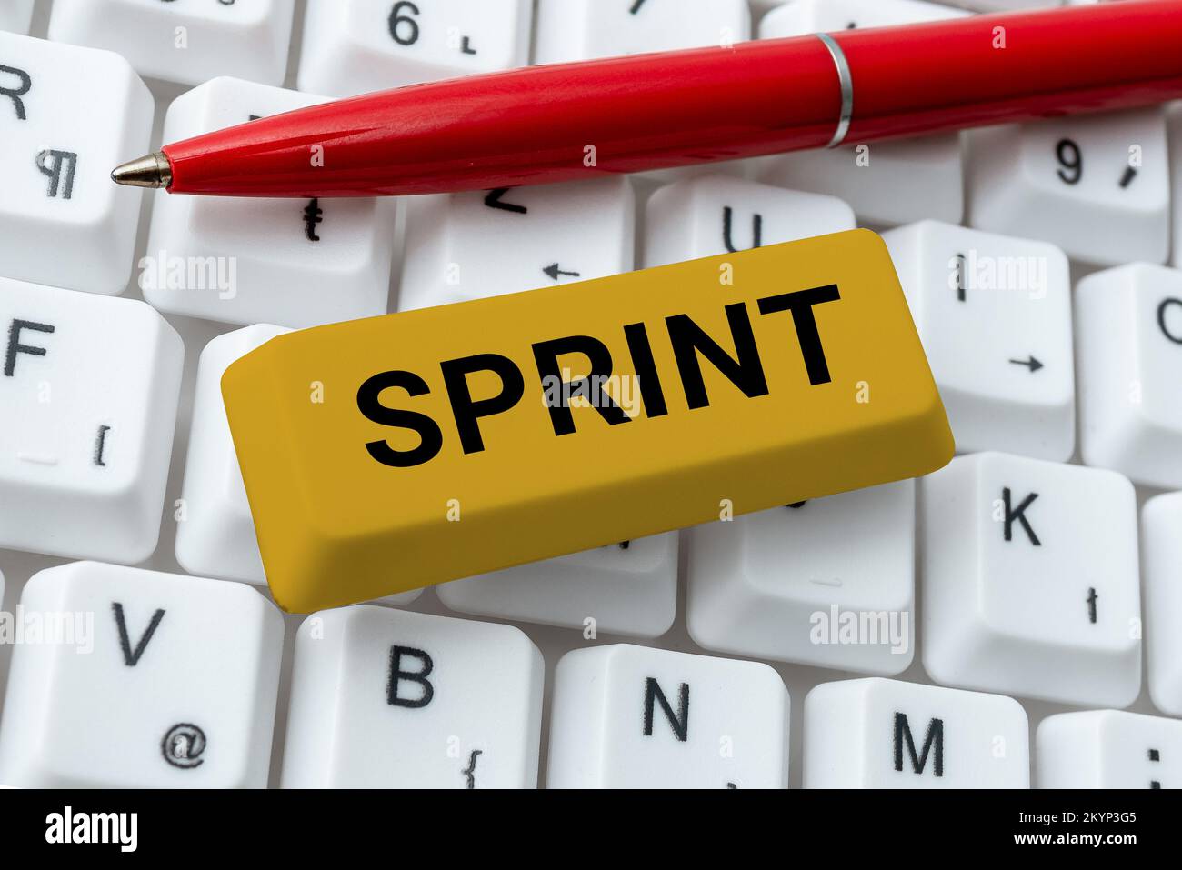Text sign showing Sprint. Concept meaning to move at top speed ...