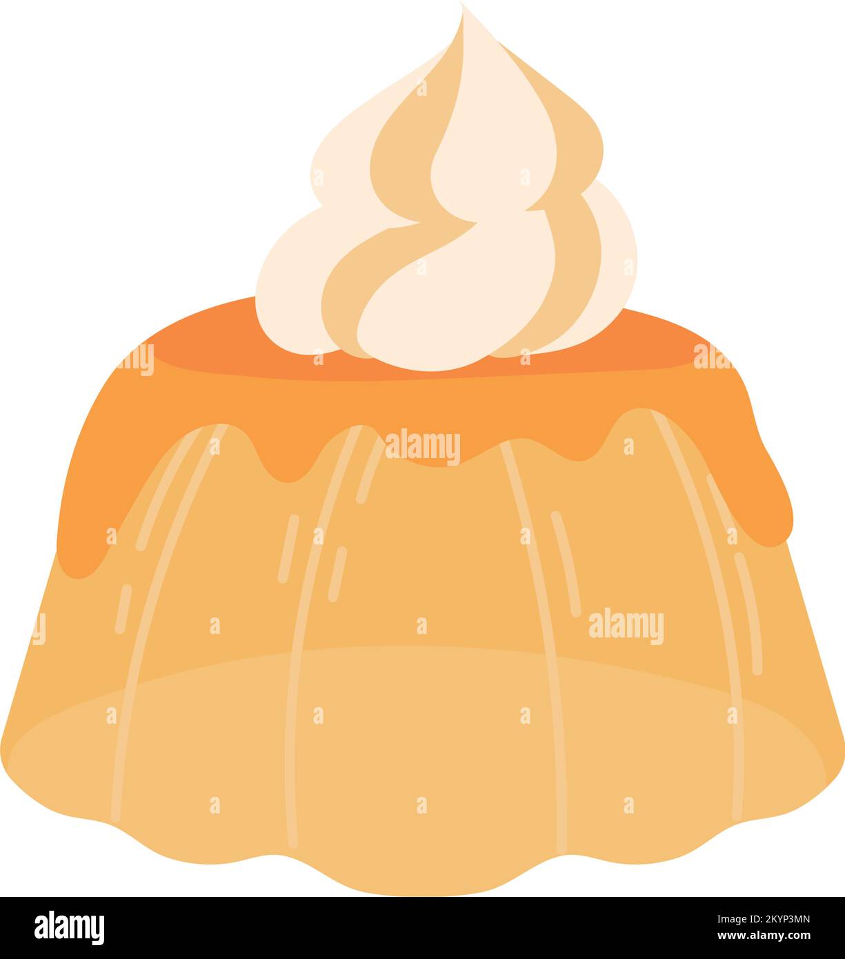 jelly with cream dessert Stock Vector Image & Art - Alamy