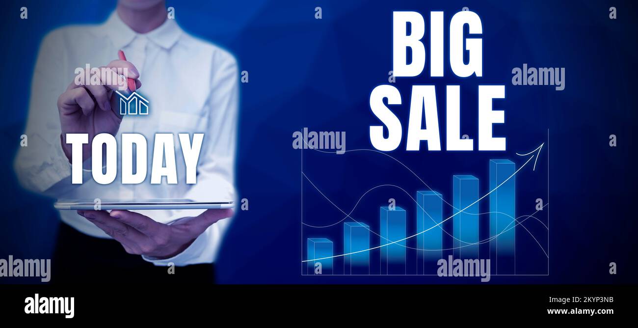 Handwriting text Big Sale. Word for putting products on high discount ...