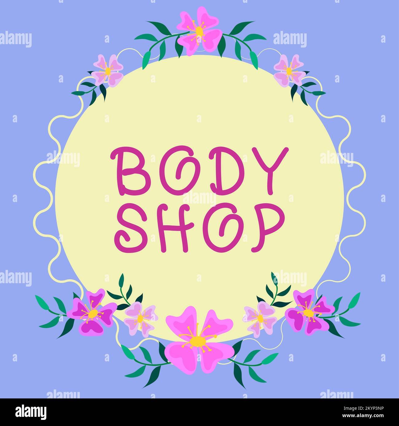 Sign displaying Body Shop. Word Written on a shop where automotive ...