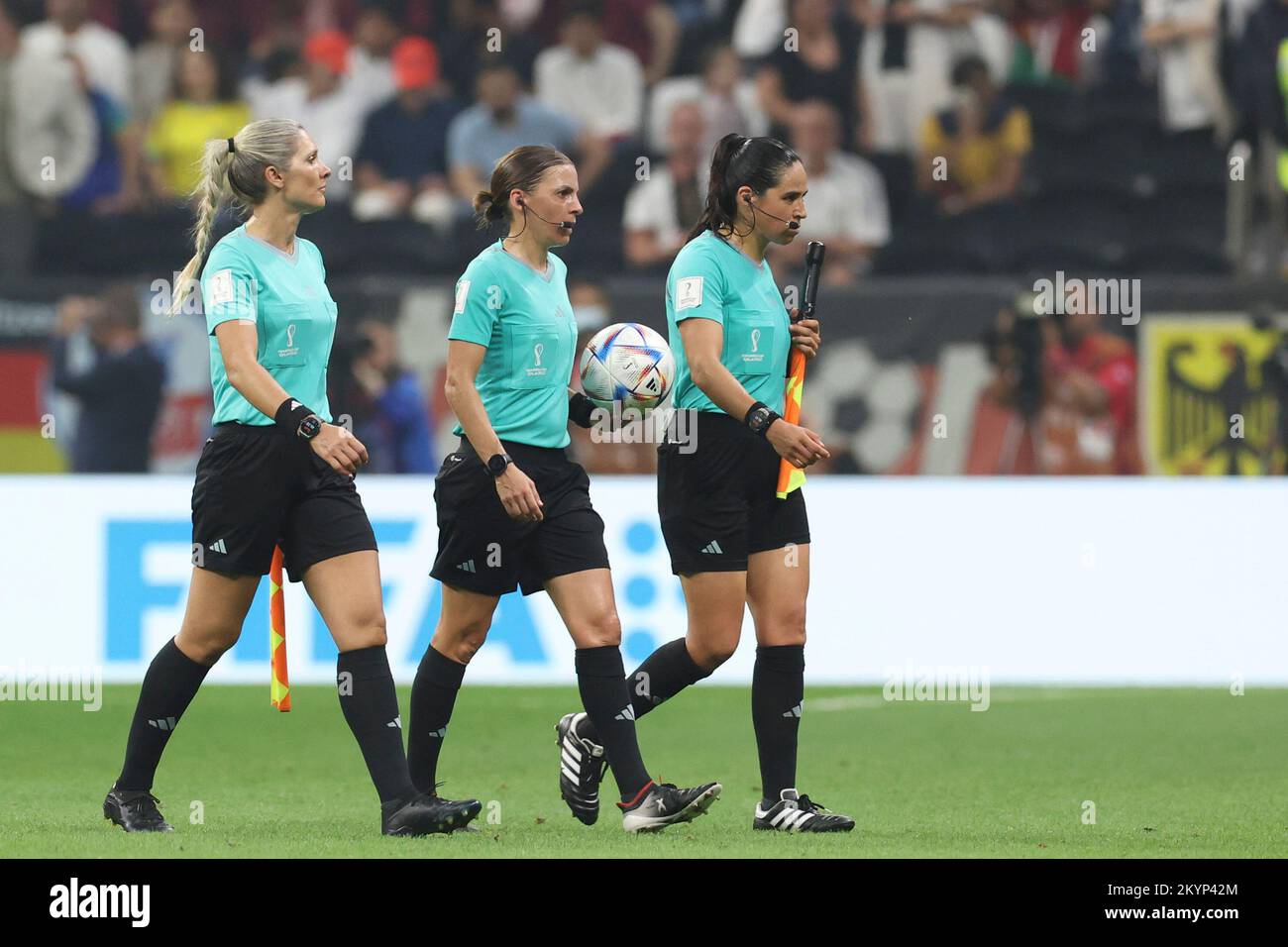 Al Khor, Qatar. 1st Dec, 2022. Referee Stephanie Frappart (C ...