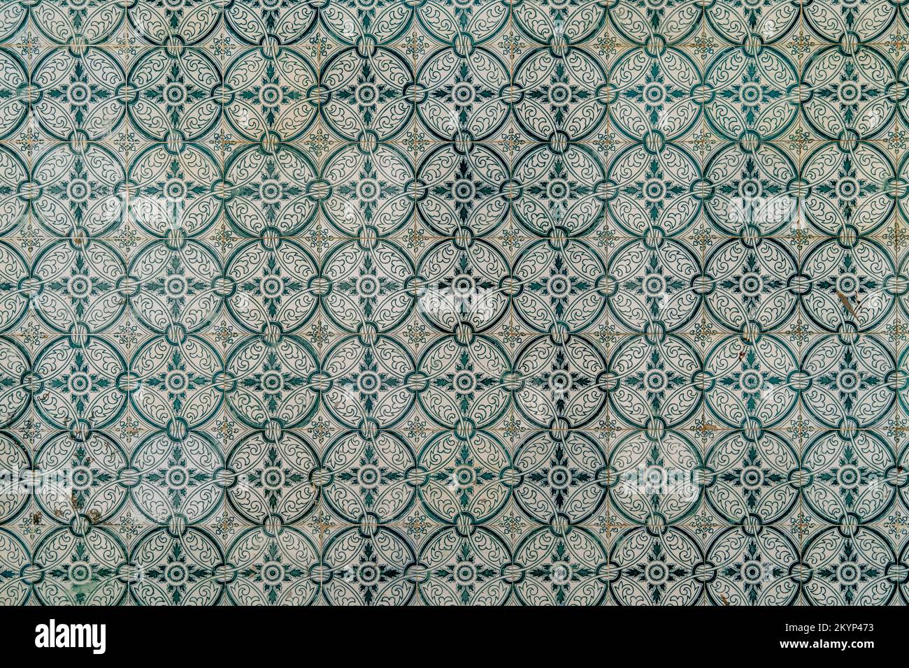 Retro pattern old vintage floor tiles. Portuguese House style exterior ...