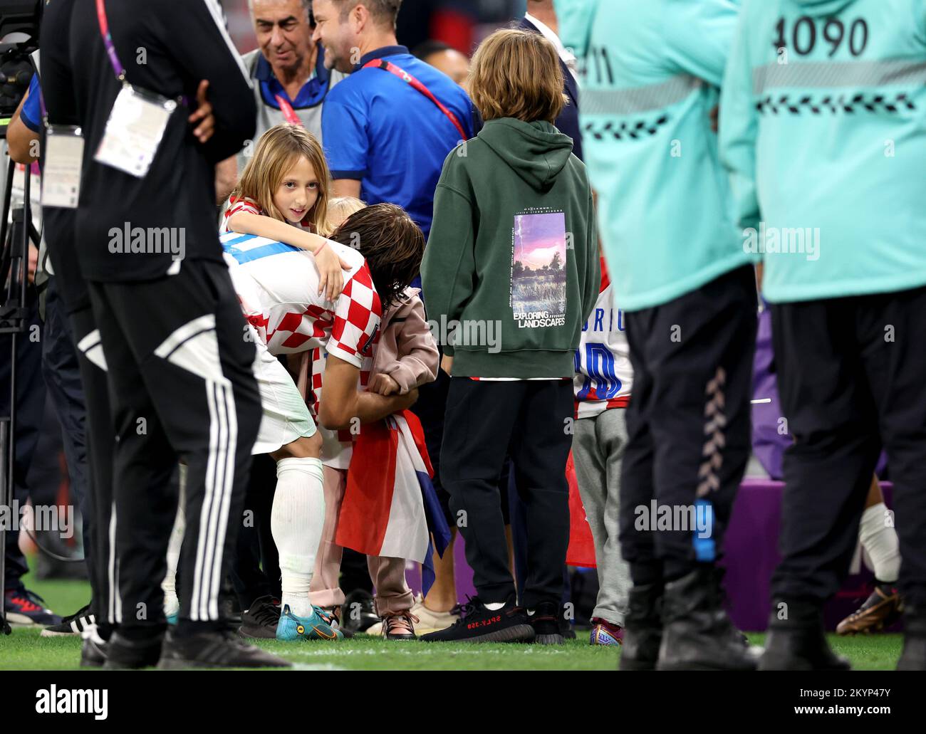 DOHA, QATAR - DECEMBER 01: Luka Modric of Croatia with his three ...