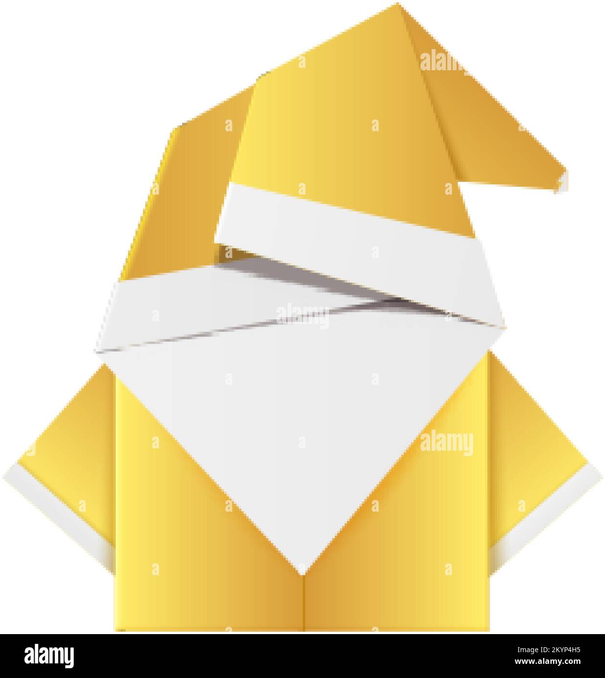 Paper folded santa origami Stock Vector Images - Alamy