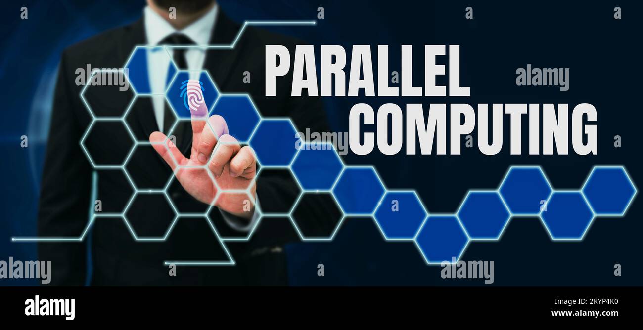 Text caption presenting Parallel Computing. Business concept ... Text caption presenting Parallel Computing. Business concept ...