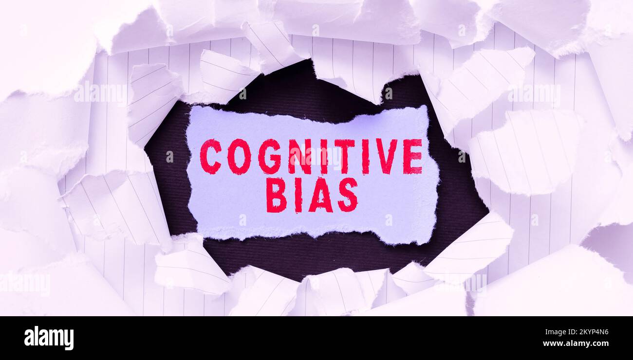 Handwriting text Cognitive Bias. Conceptual photo Psychological ...