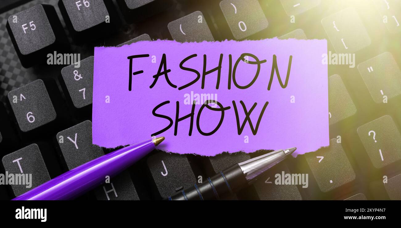 Conceptual display Fashion Show. Business showcase exibition that ...