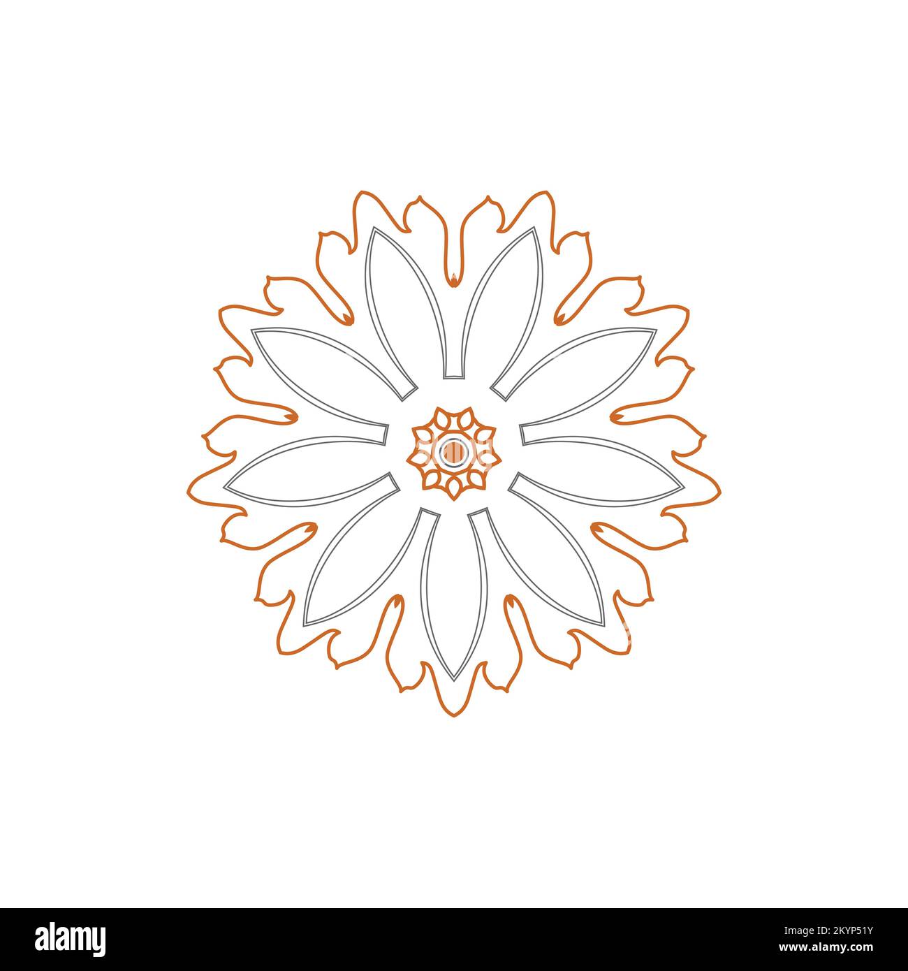 Modern lotus flower logo design concept with a white background Stock ...