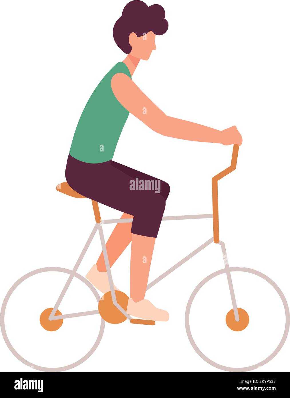 man riding a bike Stock Vector Image & Art - Alamy