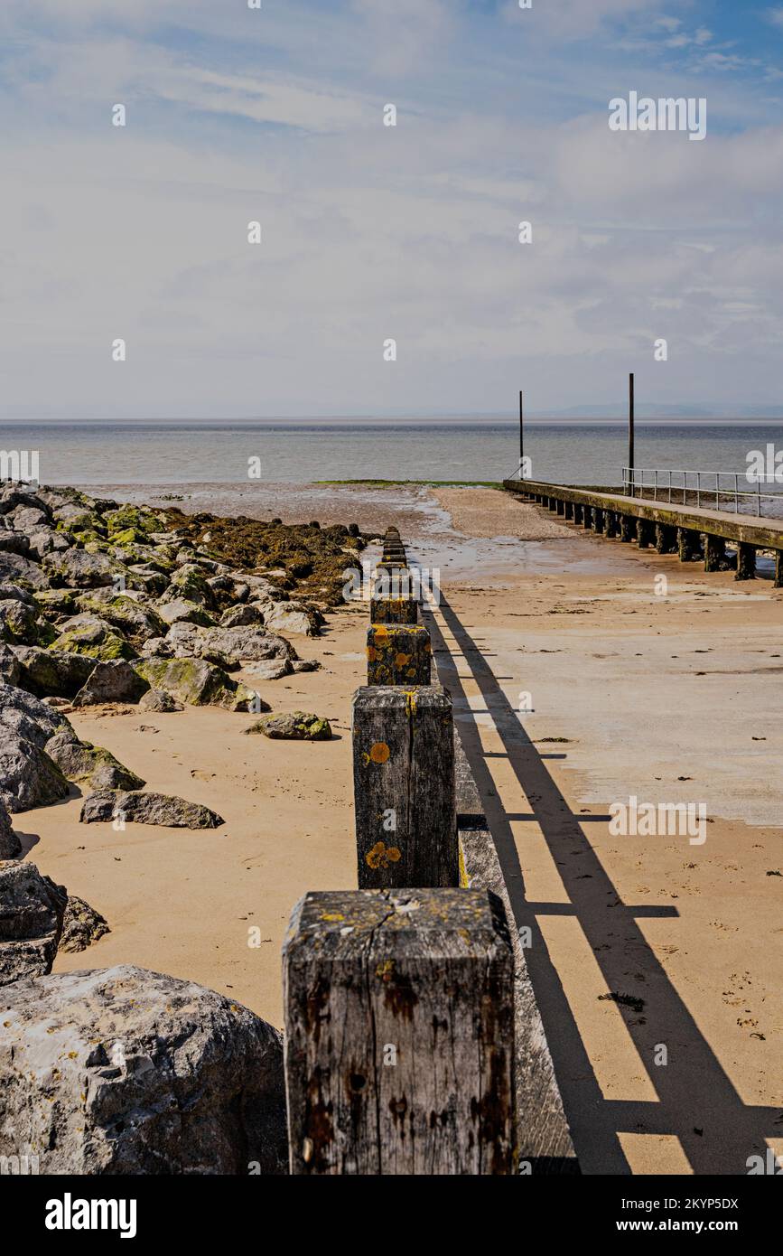Wooden path and boat slipway Stock Photo - Alamy