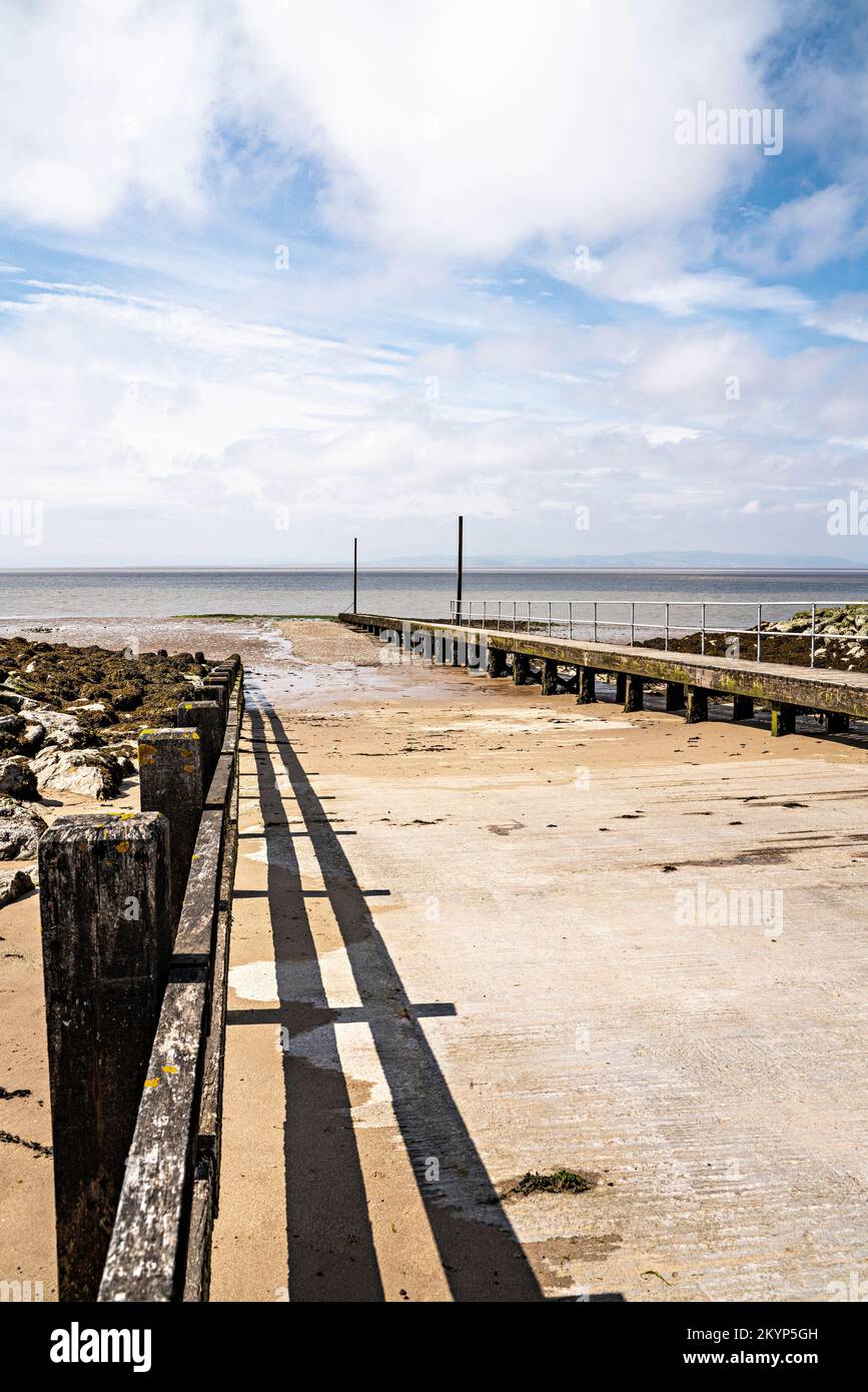 Wooden path and boat slipway Stock Photo - Alamy