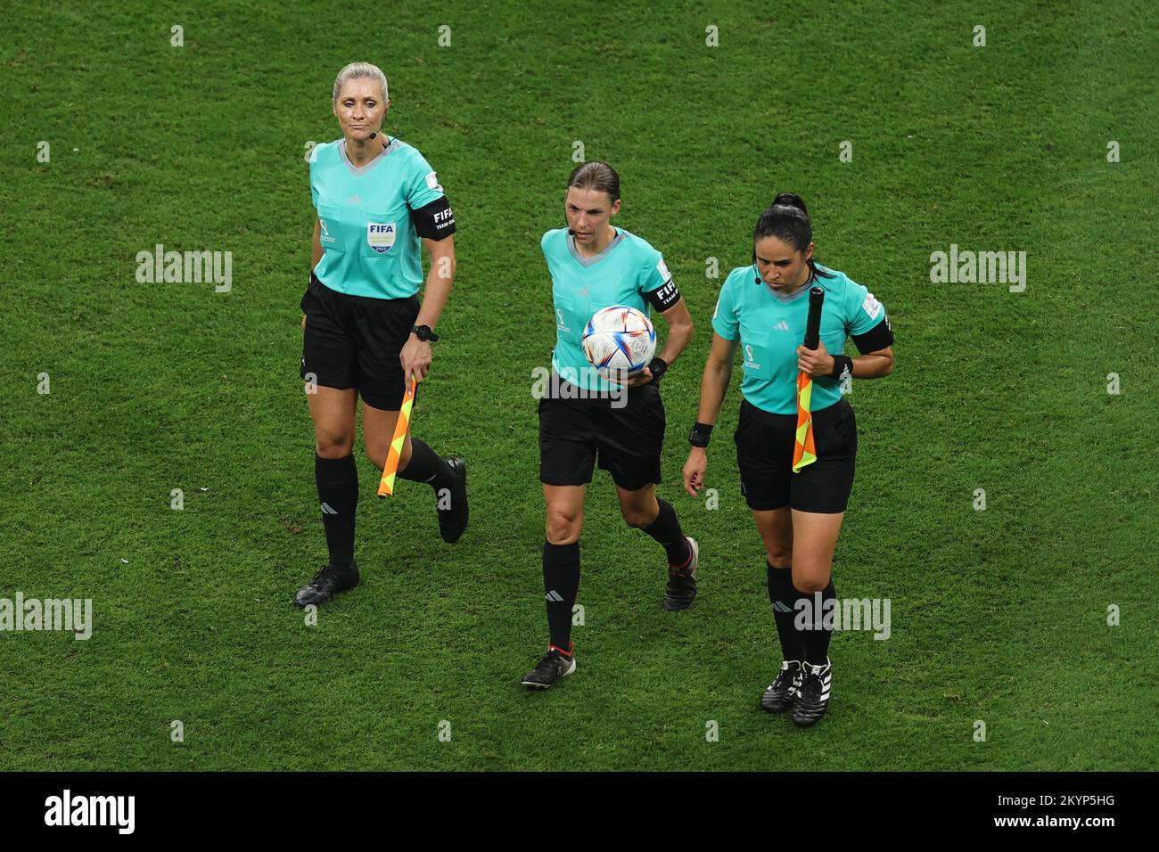Al Khor, Qatar. 1st Dec, 2022. Referee Stephanie Frappart (C ...