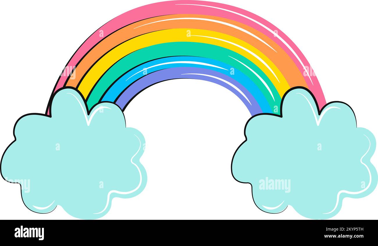 rainbow cartoon icon Stock Vector Image & Art - Alamy