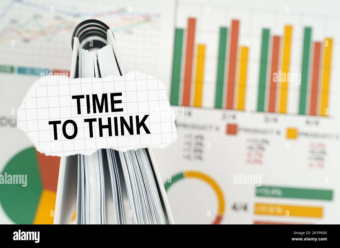 Business concept. On the business charts there is a notebook on which ...