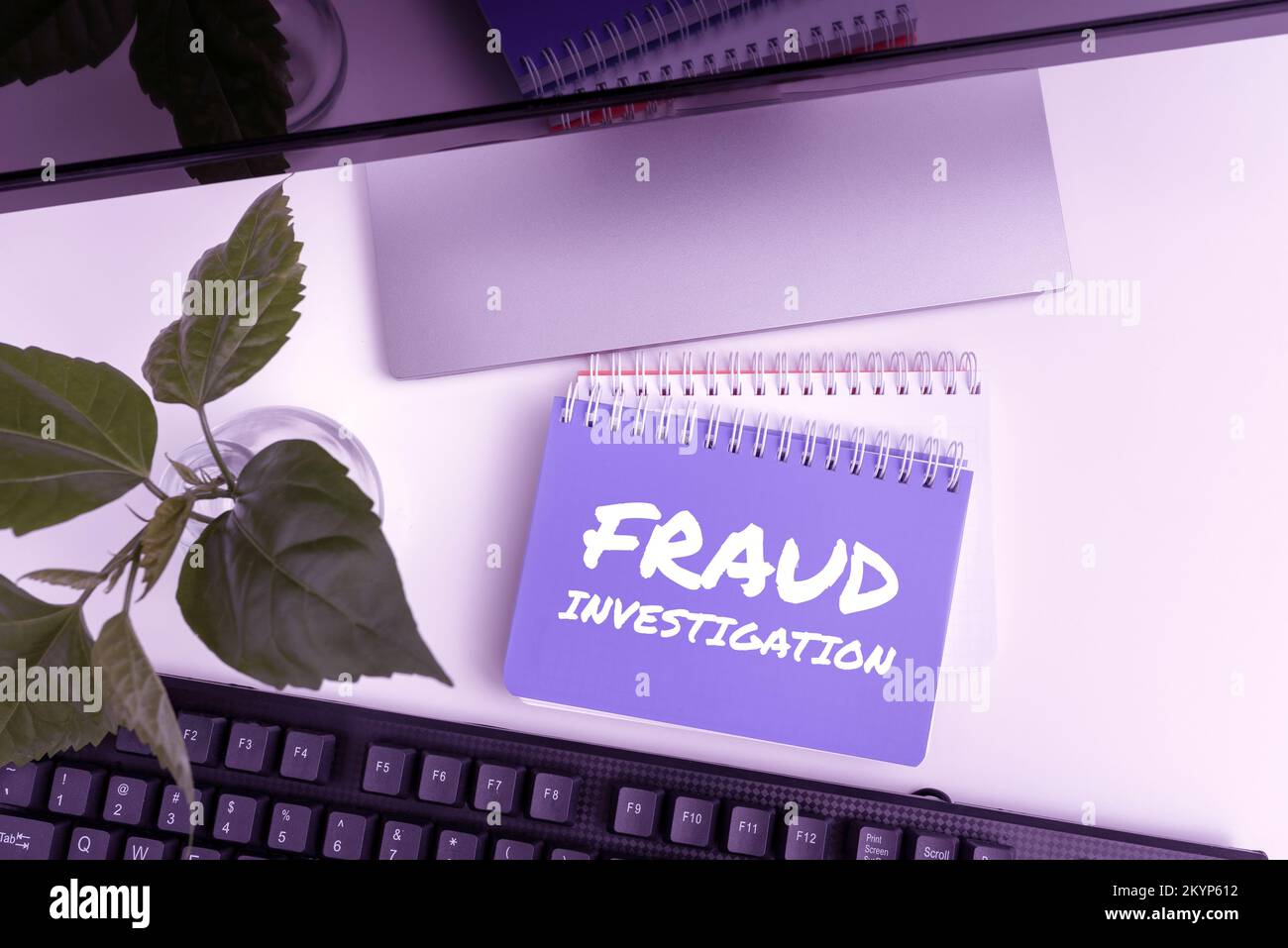 Handwriting text Fraud Investigation. Internet Concept process of ...