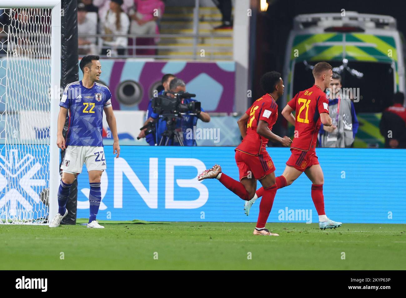 Al Rayyan, Qatar. 1st Dec, 2022. Maya Yoshida (JPN), Spain team group (ESP) Football/Soccer ...