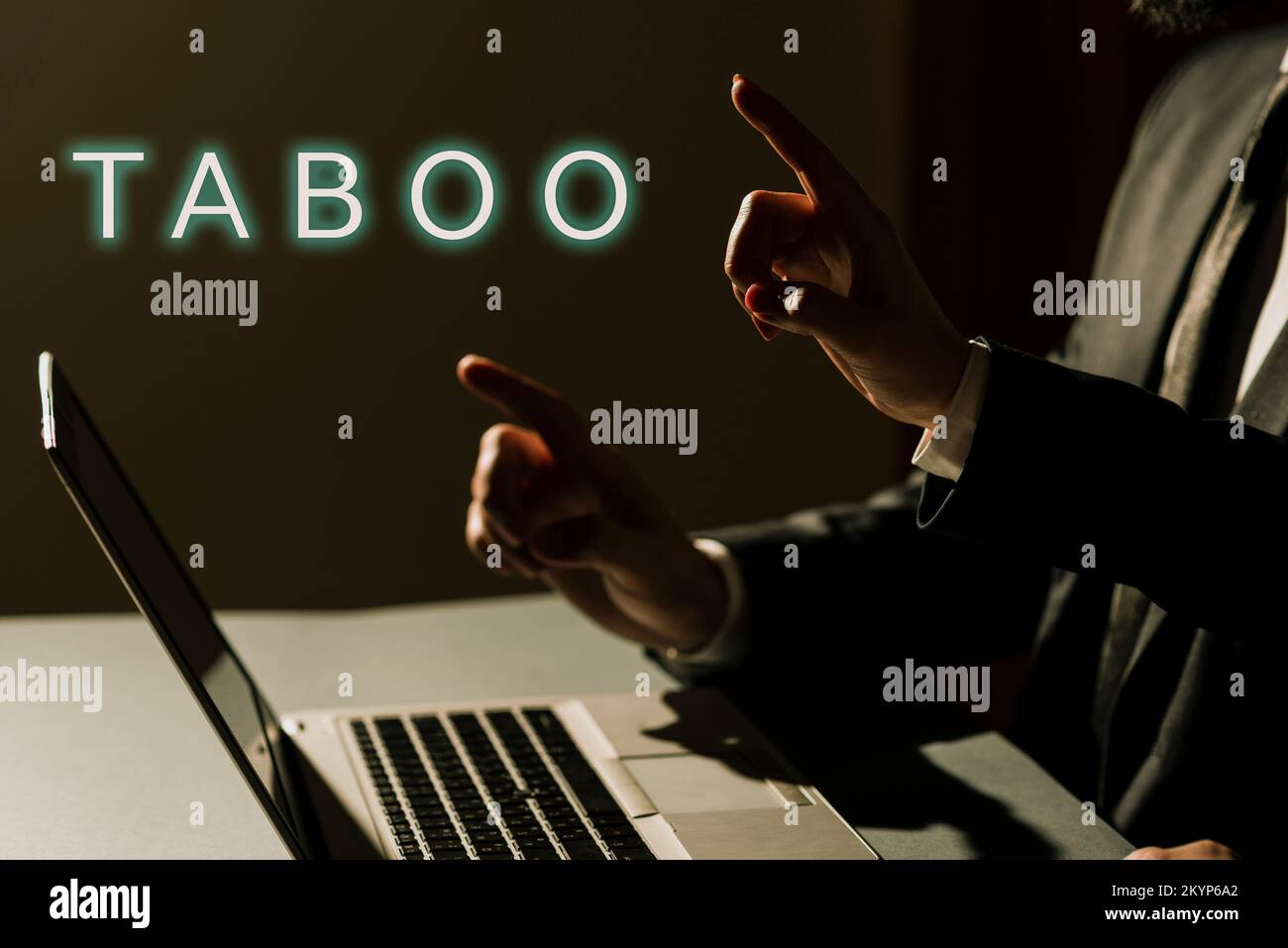 Conceptual caption Taboo. Business approach a social or religious ...