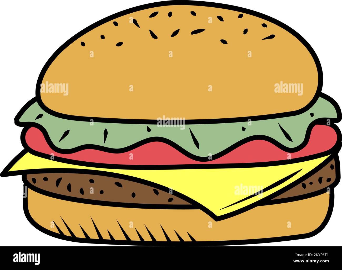 burger food minimalist Stock Vector Image & Art - Alamy