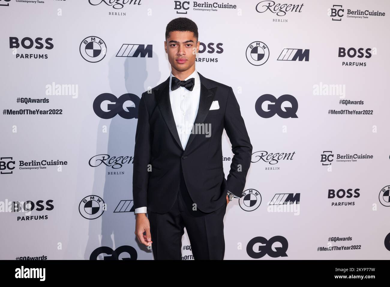 Berlin, Germany. 01st Dec, 2022. Désiré Quadjo Mia arrives at the "GQ Men of the Year Awards ...