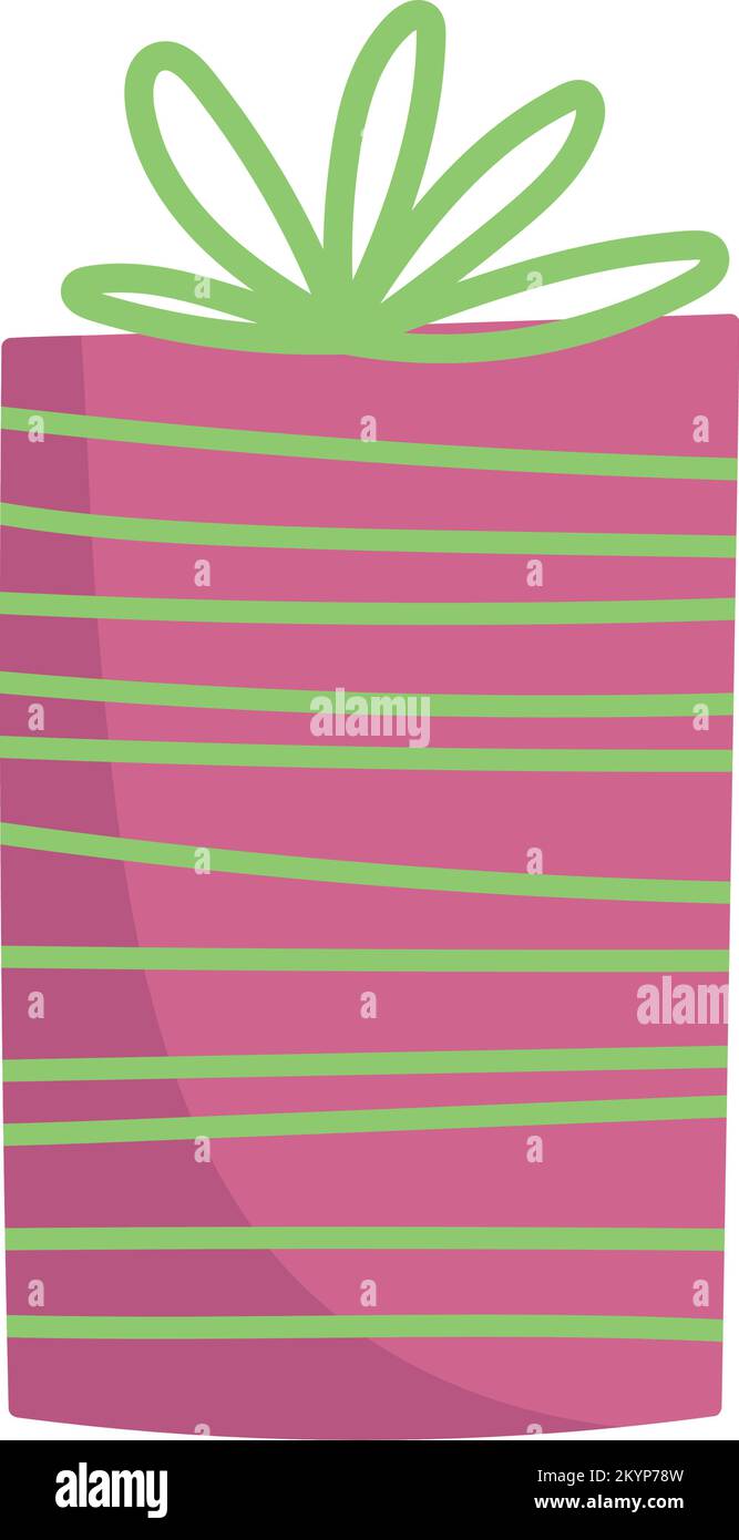striped gift box Stock Vector Image & Art - Alamy
