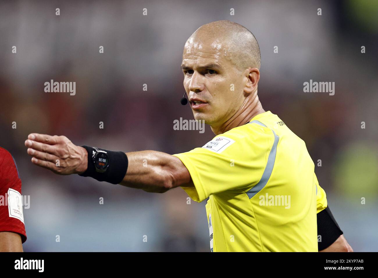 Ar-Rayyan, Qatar. December 1, 2022, Referee Victor Gomes during the ...