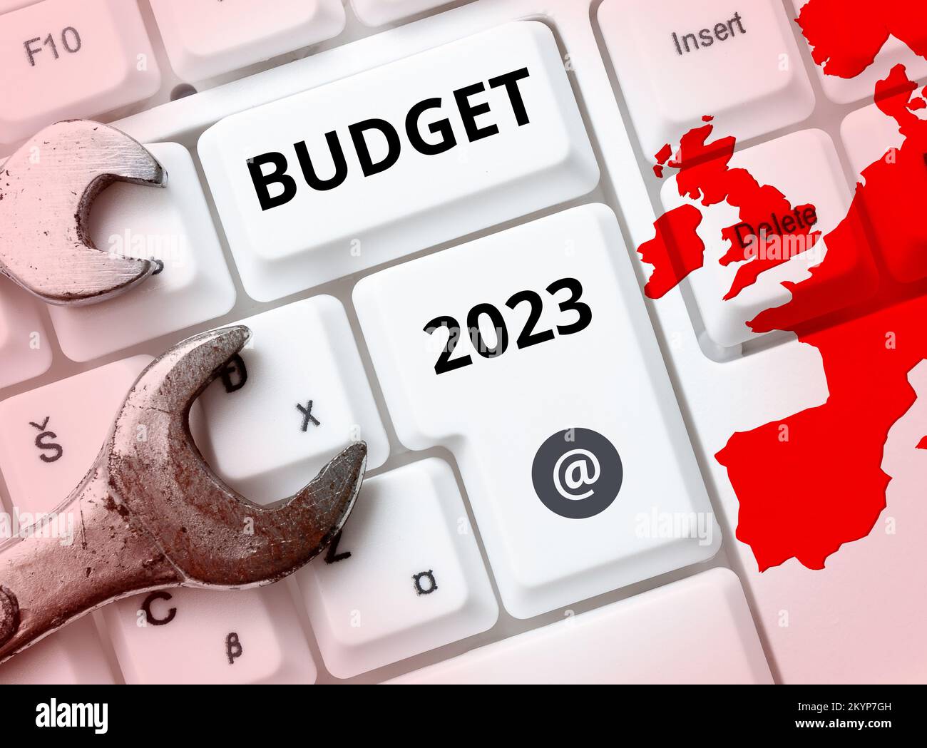 Sign displaying Budget 2023. Internet Concept estimate of income and ...