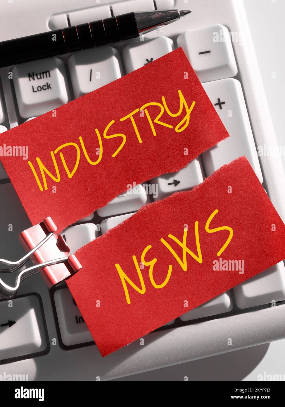 Text caption presenting Industry News. Word for Technical Market Report ...