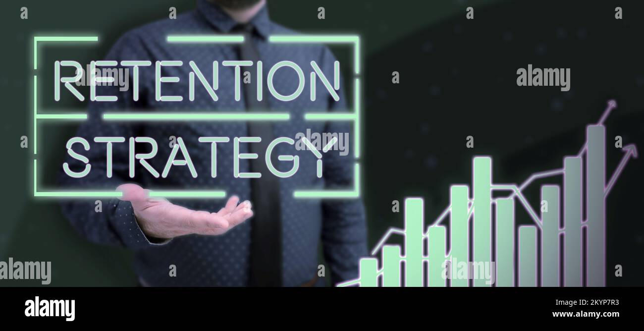 Writing displaying text Retention Strategy. Business overview ...