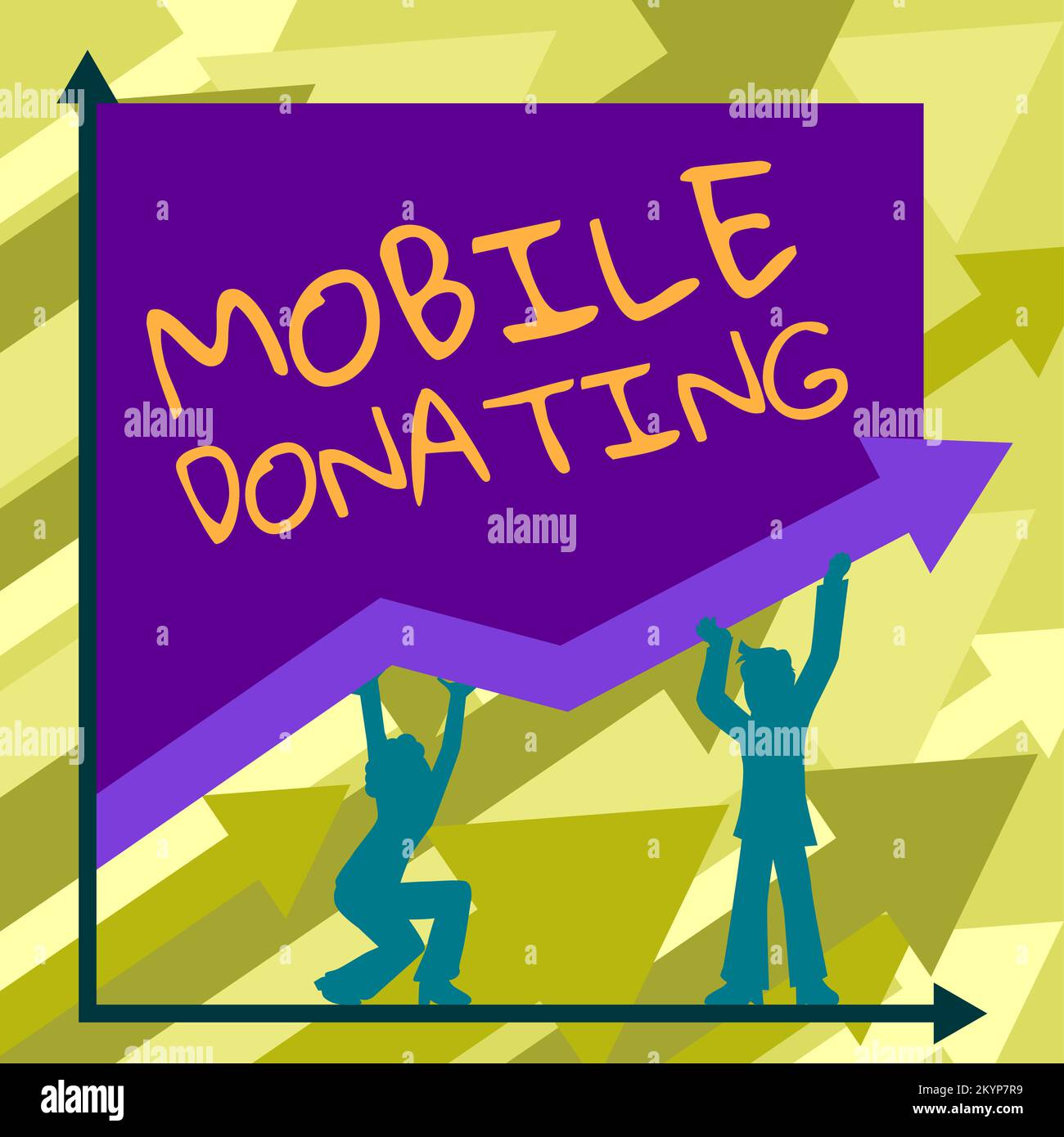 Hand writing sign Mobile Donating. Internet Concept to give something ...