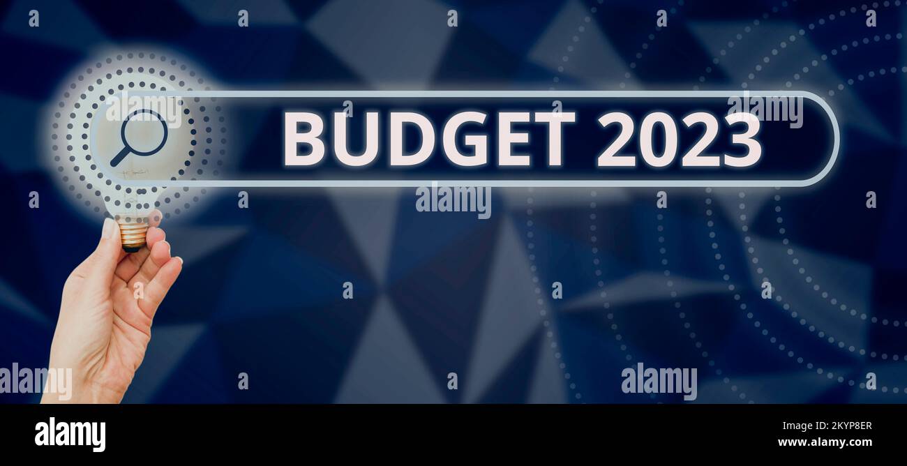 Writing displaying text Budget 2023. Business approach estimate of ... Writing displaying text Budget 2023. Business approach estimate of ...