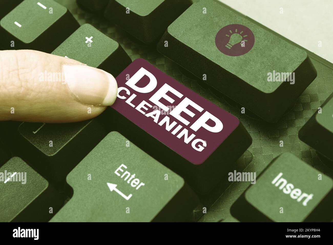 Sign displaying Deep Cleaning. Conceptual photo an act of thoroughly ...