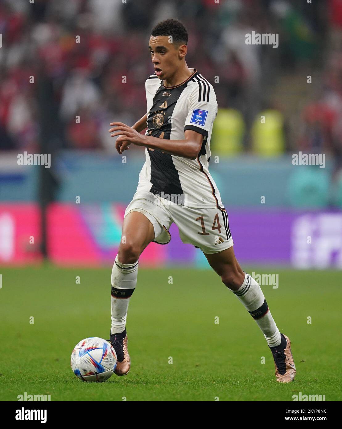 Germany's Jamal Musiala during the FIFA World Cup Group E match at the ...
