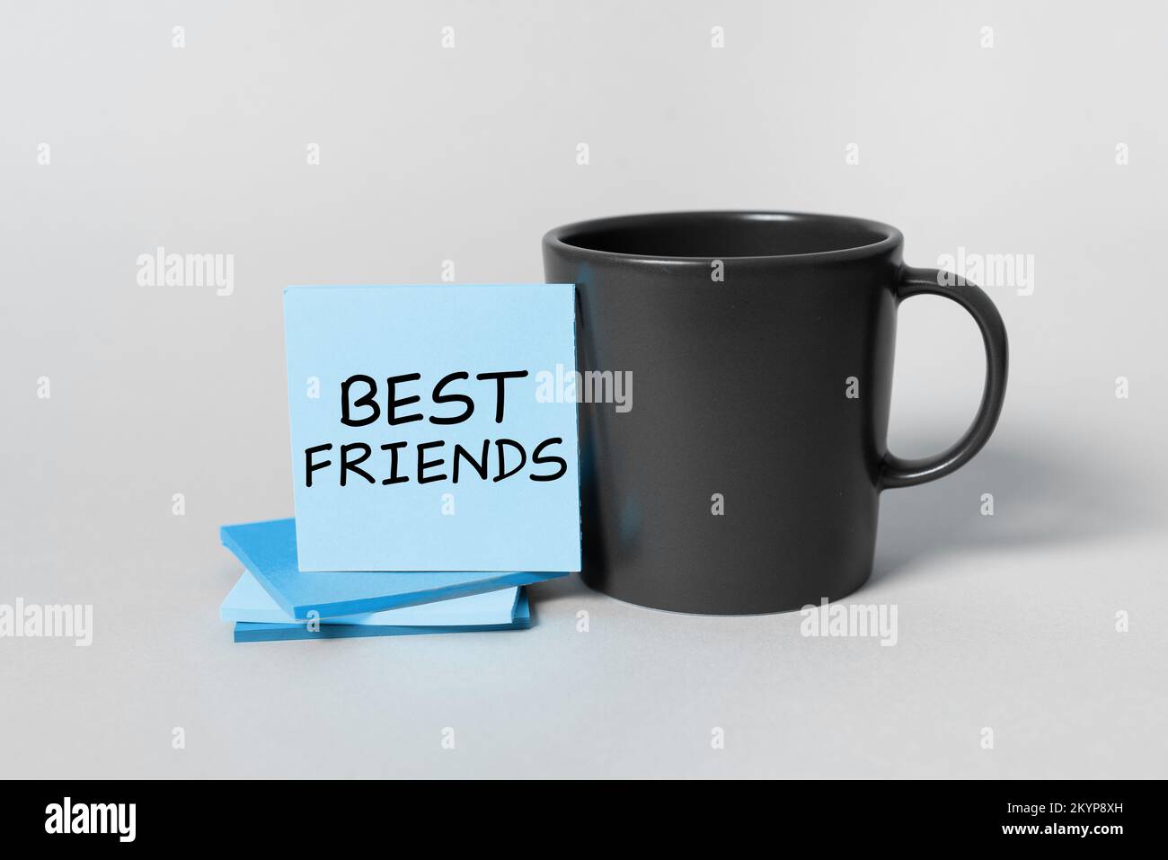 Handwriting text Best Friends. Internet Concept A person you value ...