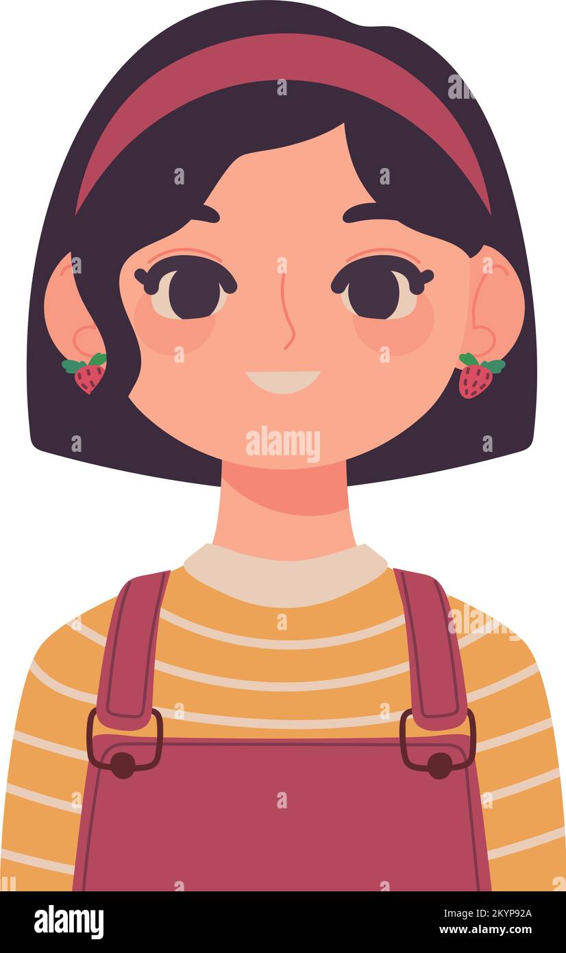 smiling girl avatar Stock Vector Image & Art - Alamy