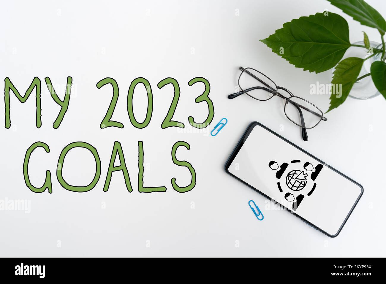 Conceptual caption My 2023 Goals. Business approach setting up personal ...