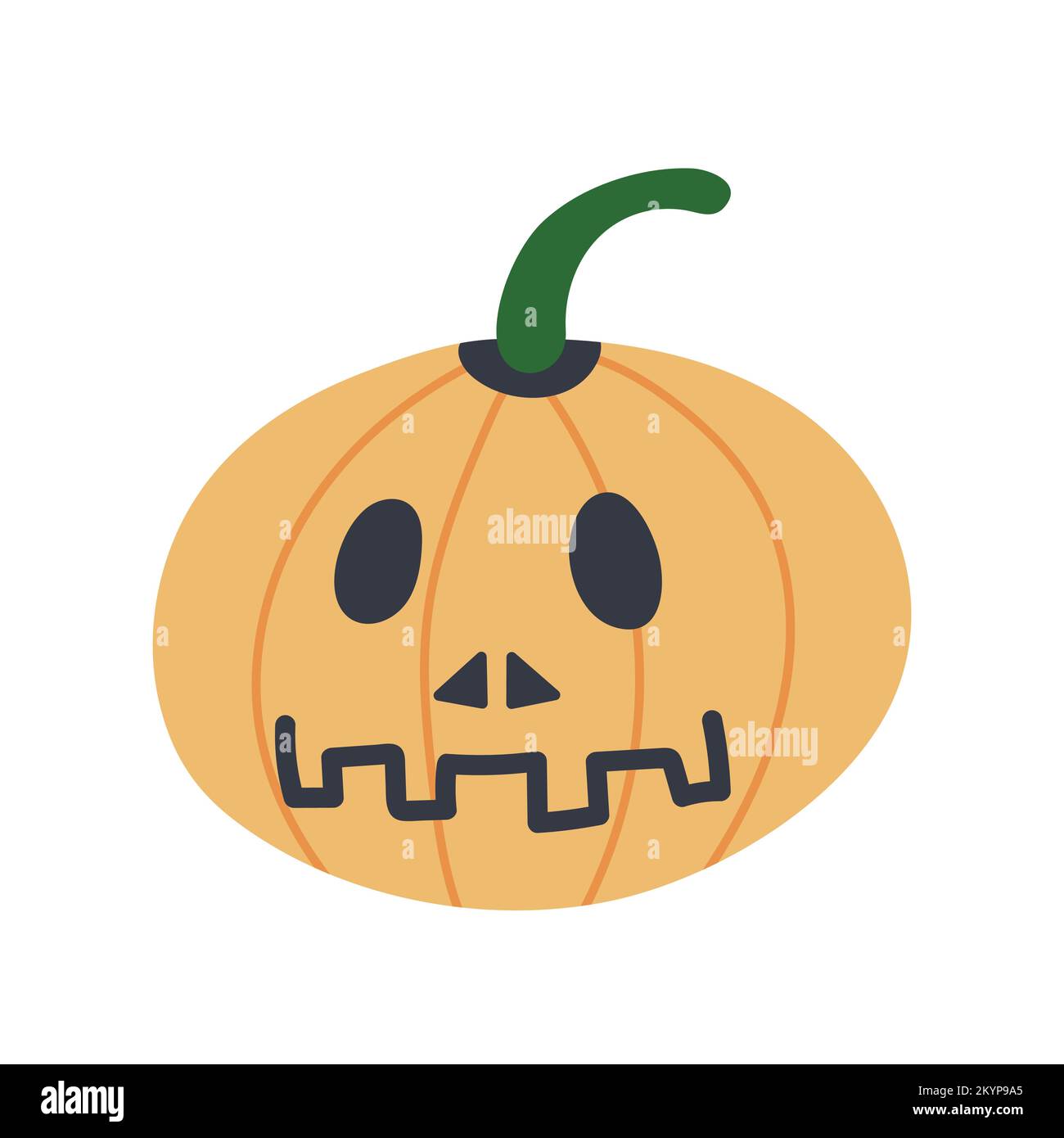 Vector Halloween pumpkin with Jack Stock Vector Image & Art - Alamy