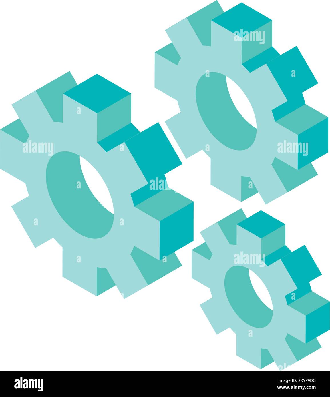 isometric gears settings Stock Vector Image & Art - Alamy