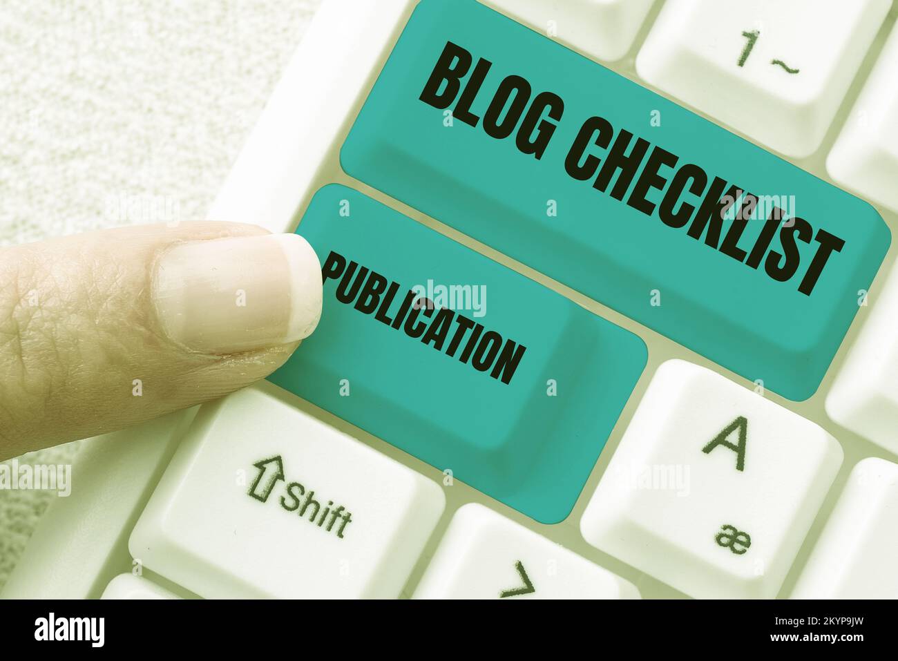 Inspiration showing sign Blog Publication Checklist. Business showcase ...