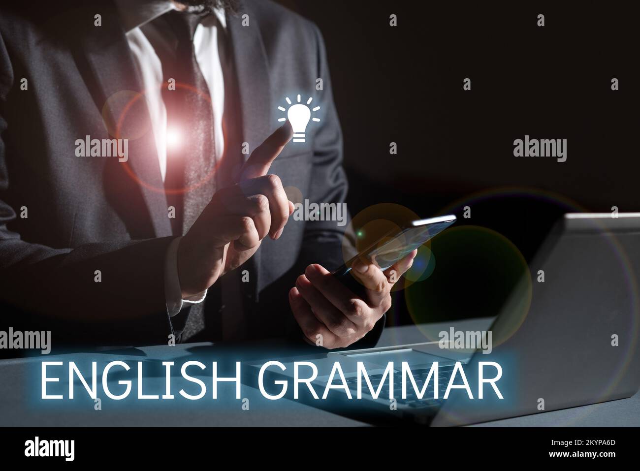 Handwriting text English Grammar. Business concept courses cover all ...