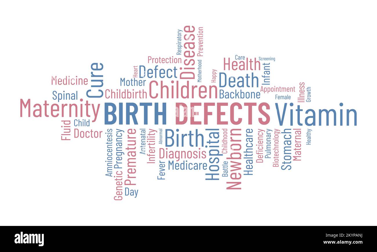 Birth Defects world cloud background. Health awareness Vector ...
